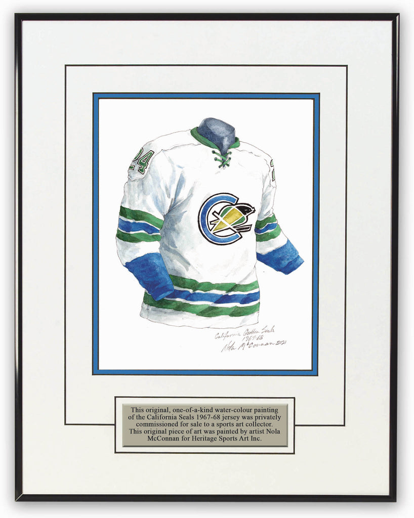 NHL California Seals 1967-68 uniform and jersey original art – Heritage ...