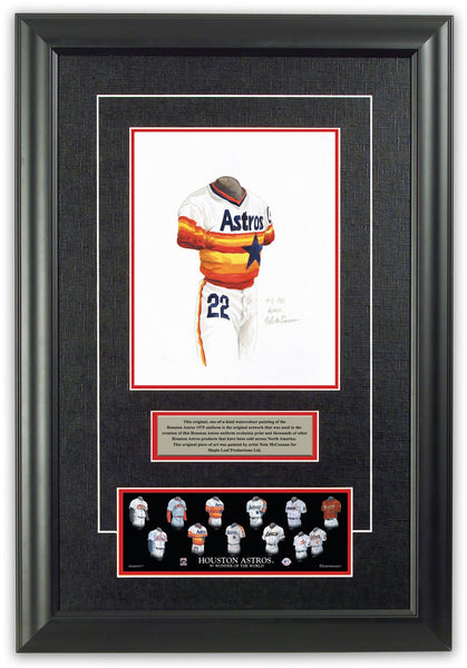 MLB Houston Astros 1975 uniform original art – Heritage Sports Art