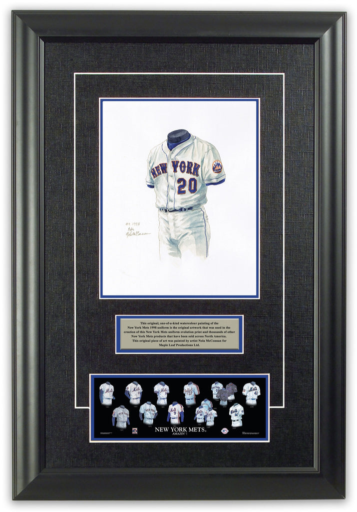 MLB New York Mets 1998 uniform original art – Heritage Sports Art