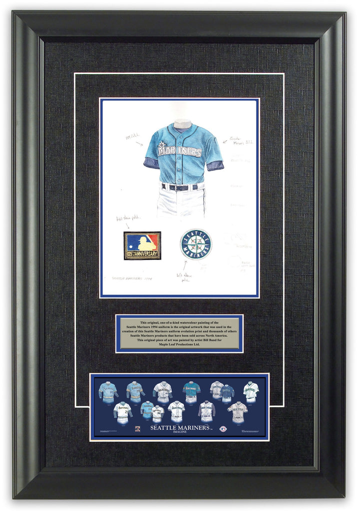 MLB Seattle Mariners 1994 uniform original art – Heritage Sports Art