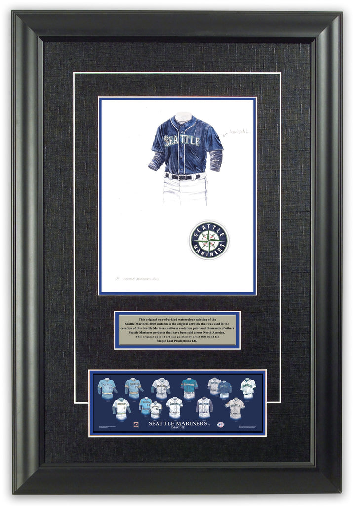 MLB Seattle Mariners 2000 uniform original art – Heritage Sports Art