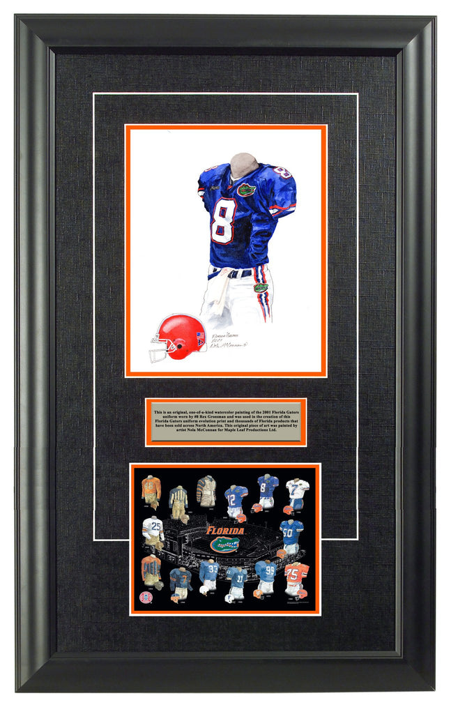 NCAA Florida Gators 2001 uniform original art – Heritage Sports Art