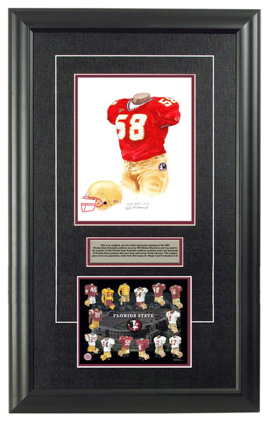NCAA Florida State Seminoles 2001 uniform original art – Heritage ...