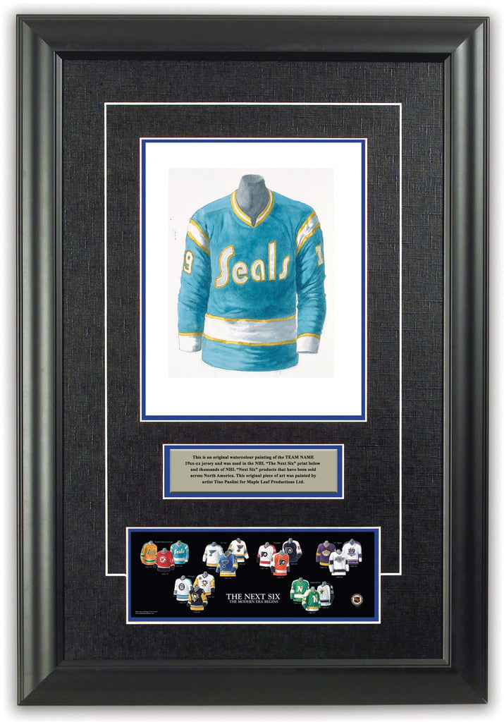 NHL California Seals 1974-75 uniform and jersey original art – Heritage ...