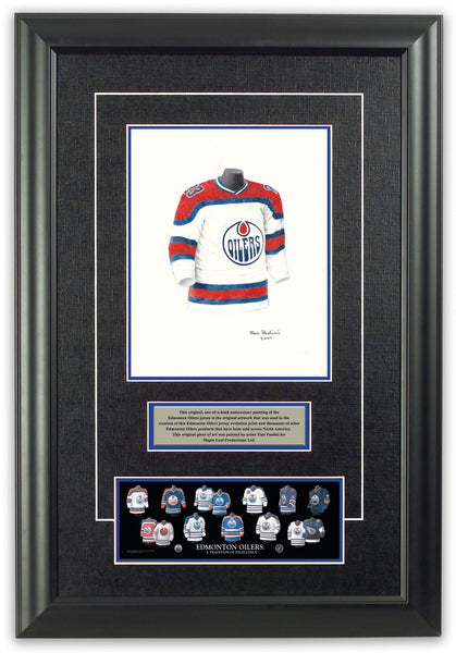 NHL Edmonton Oilers 1973-74 uniform and jersey original art – Heritage ...